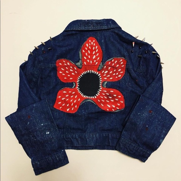 Special | Jackets & Coats | Custom Hand Painted Stranger Things Denim ...